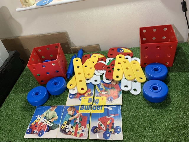 VINTAGE ELC BIG Builder Build It 1980's Construction Toys 86 Pieces £45 ...