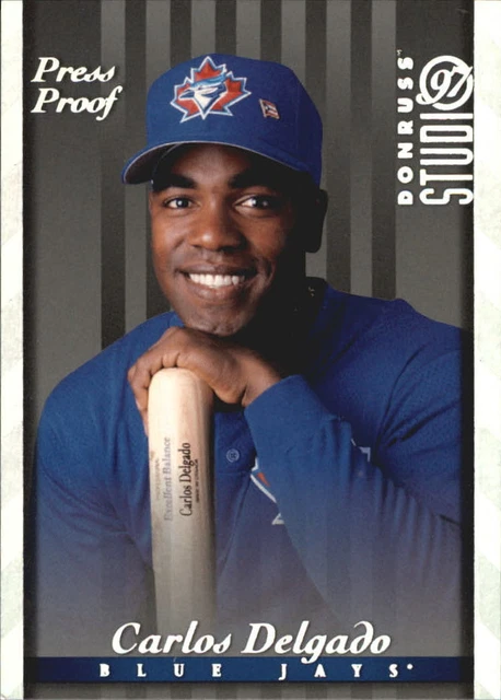 1997 (BLUE JAYS) épreuves presse argent studio #49 Carlos Delgado /1500 EUR 3,01 - PicClick FR