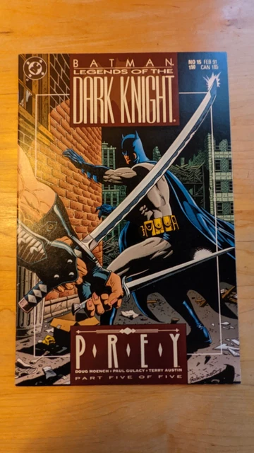 BATMAN : LEGENDS OF THE DARK KNIGHT 15 VF/NM 9.0 ; Paul Gulacy & Terry ...