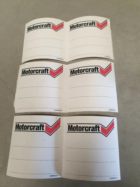ORIGINAL FORD MOTORCRAFT DEALER STICKERS x 6 $9.95 - PicClick AU