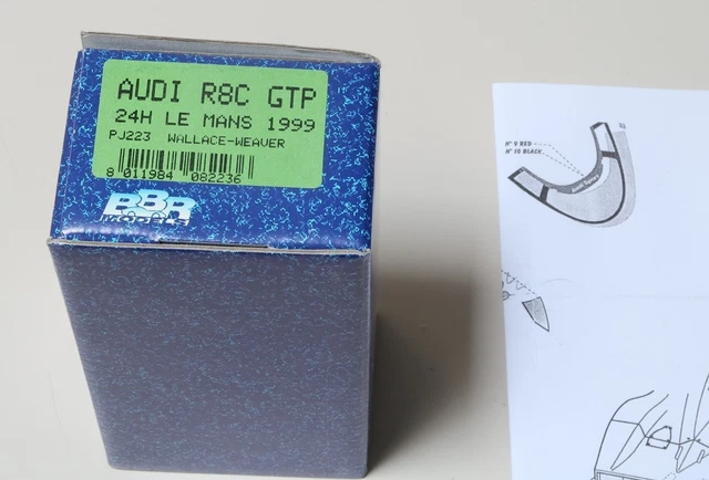 BBR PJ223 AUDI R8C GTP 24h Le Mans 1999 1:43 Resin-Modellbausatz EUR 31 ...