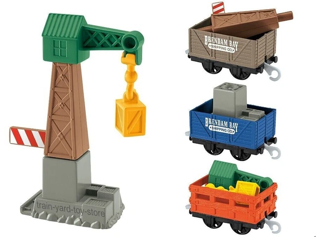 TRACKMASTER DOCKSIDE DELIVERY SET Crane & Trucks Thomas & friends ...