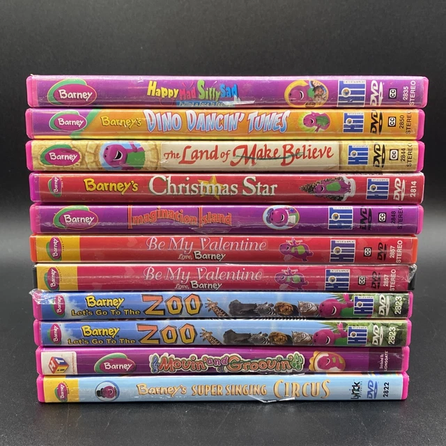 BARNEY DVD LOT 11 Barney the Purple Dinosaur Children / Toddler ...