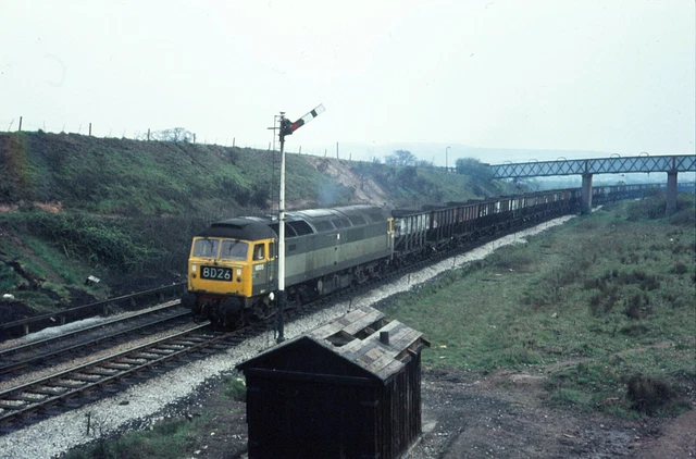 ORIGINAL SLIDE CLASS 47 Diesel Loco 1805 At Hucknall Colliery Sidings ...
