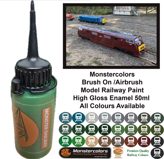 MODEL RAILWAY PAINT,TRAIN,LOCO,BR,LNER,GWR,BRUSH Airbrush,Engine ...