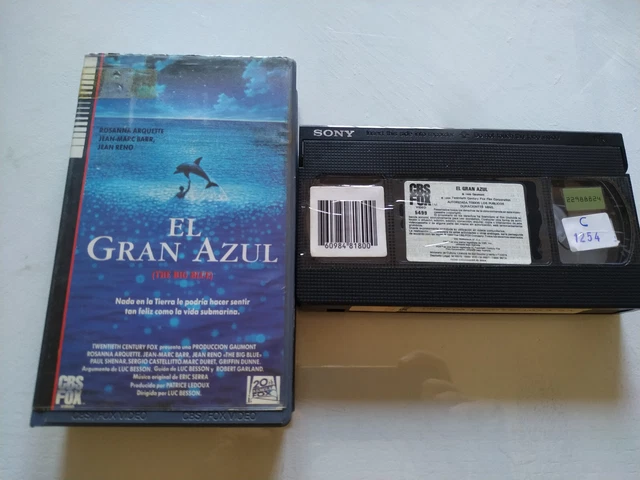 THE GREAT BLUE Luc Besson Eric Serra Jean Reno Arquette - VHS Tape ...