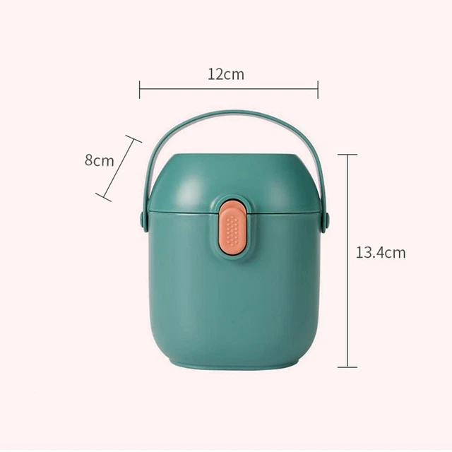BABY MILK POWDER Dispenser Large Capacity Fruit Snack Storage Box Green ...