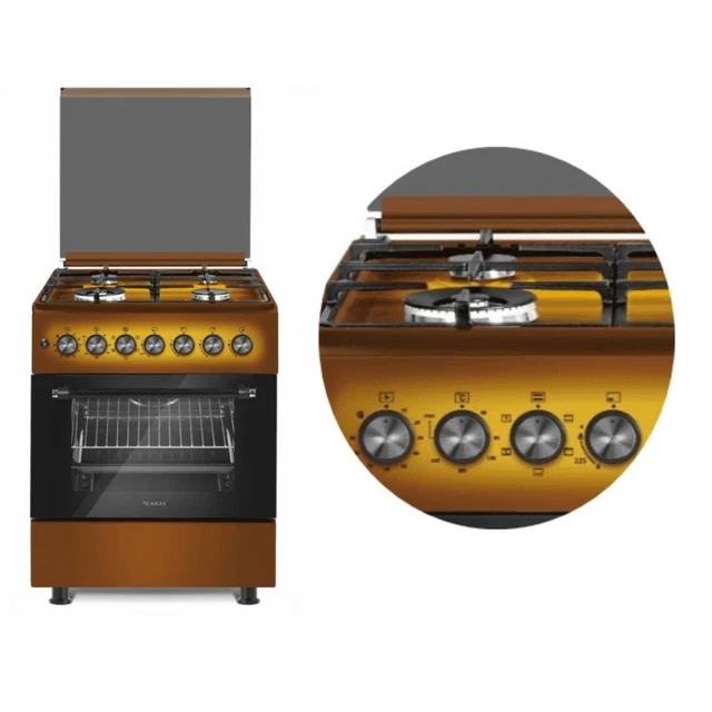 CUCINA A GAS 60X60 Marrone Forno Gas Grill Piezzo 4 Fuochi Larel EUR ...