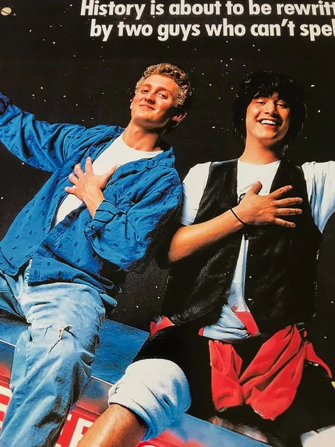 MOVIE POSTER BILL and Ted's Excellent Adventure 430mm x 640mm EUR 4,63 ...