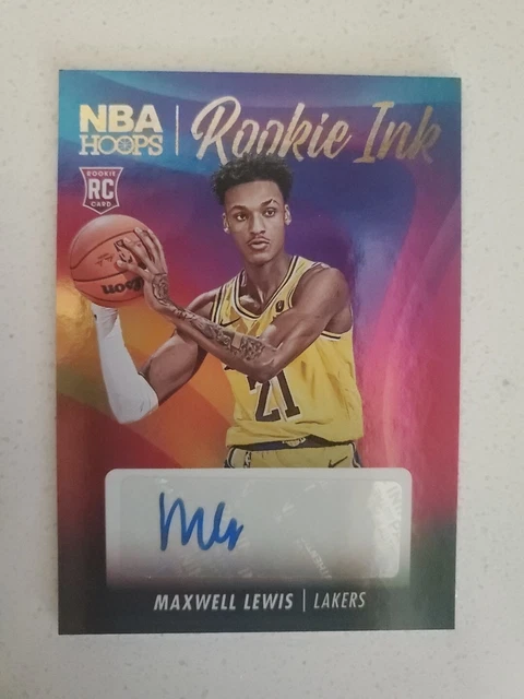 MAXWELL LEWIS 2023-24 NBA Hoops Rookie Inchiostro Autografo RC #RI-MAX ...