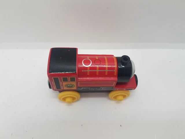 THOMAS FRIENDS VICTOR Red Train Tank Engine Wooden Railway Toy Figure ...