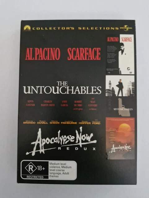SCARFACE / THE Untouchables / Apocalypse Now (Box Set, DVD, 1983) £16. ...
