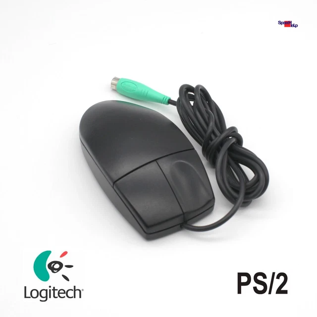LOGITECH M-S34 OEM Ratón Ps/2 Puerto Old PC 286 386 Retro Vintage ...