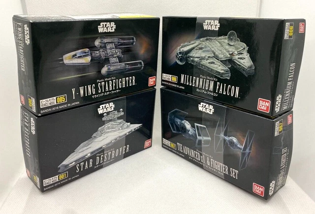 BANDAI STAR WARS Modèle de véhicule 001/005/006/007 Taille de paume 4 ...