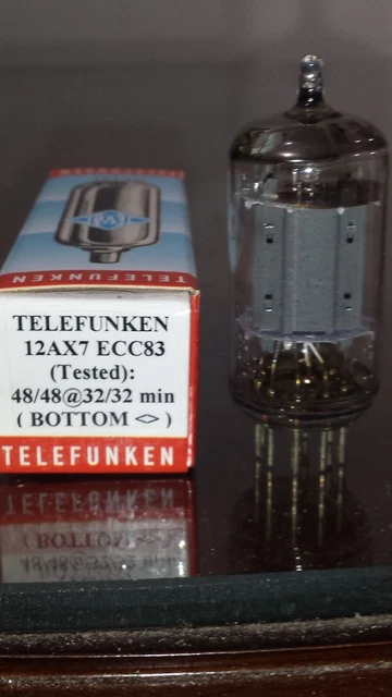 X1 BALANCED TELEFUNKEN 12AX7 SMOOTH PLATE Tube BOGEN AMP No ...
