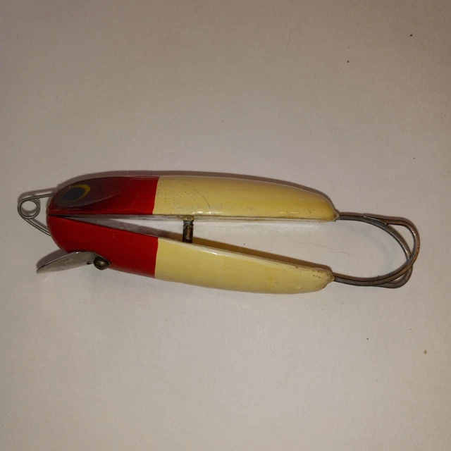 VINTAGE WOODEN WEEDLESS Johnson Weedo Fishing Lure circa 1947 $29.99 ...