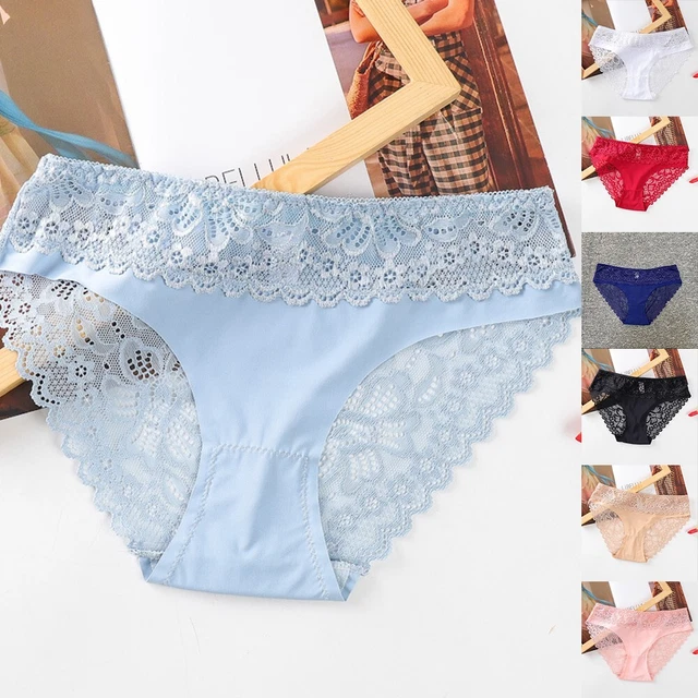 VERFÜHRERISCHE SPITZE SEIDE Satin Unterwäsche für Damen Sexy Slips in Trendfa EUR 6,72 - PicClick DE