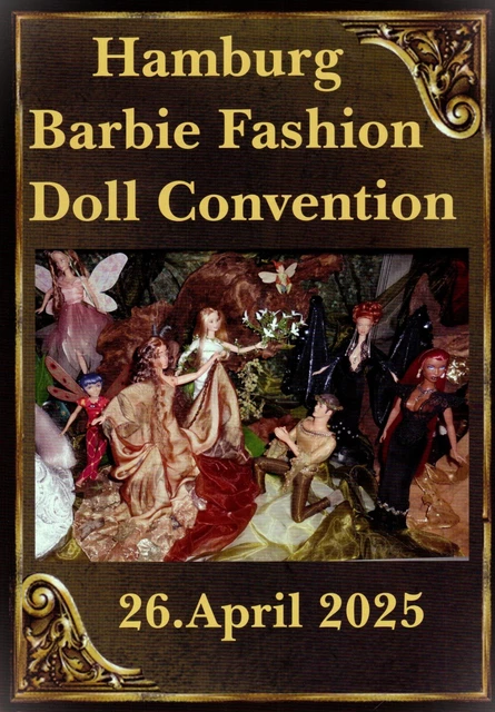 BARBIE FASHION ROYALTY Doll Event Hamburg Eintritt Flyer 26.04.25 ...