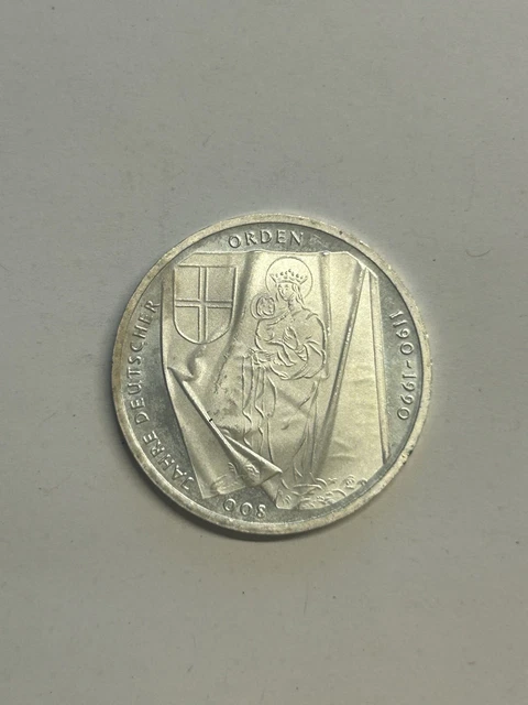 MÜNZE 10 DEUTSCHE Mark DM, 800 Jahre Deutscher Orden, 1990 J EUR 17,63 ...