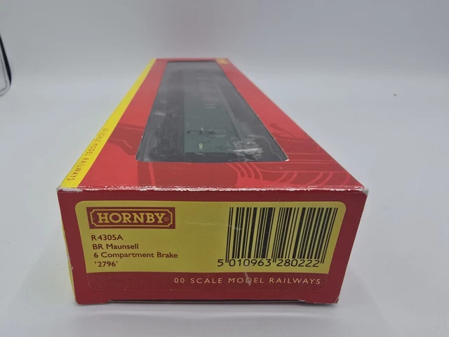#6045 HORNBY R4305A Maunsell 6 compartment 3rd class brake coach `2796 ...