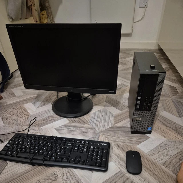 DELL OPTIPLEX 7020 SFF Office PC Setup, Monitor, Keyboard and Mouse £ ...