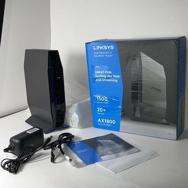 LINKSYS E7350 DUAL-BAND Wi-Fi 6 Router RETURNED OPEN DAMAGED BOX $54.99 ...