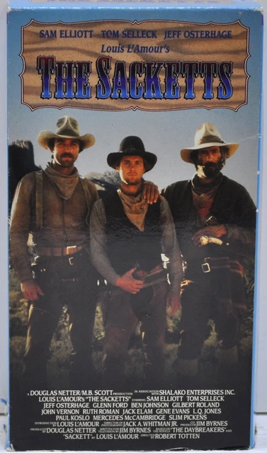 THE SACKETTS - VHS - 2 Tape Set - Sam Elliott, Tom Selleck £12.88 ...