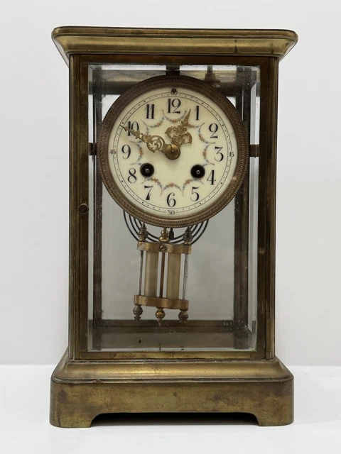 19TH CENTURY ANTIQUE French Regulator Clock Ormolu Four Glass Striking ...