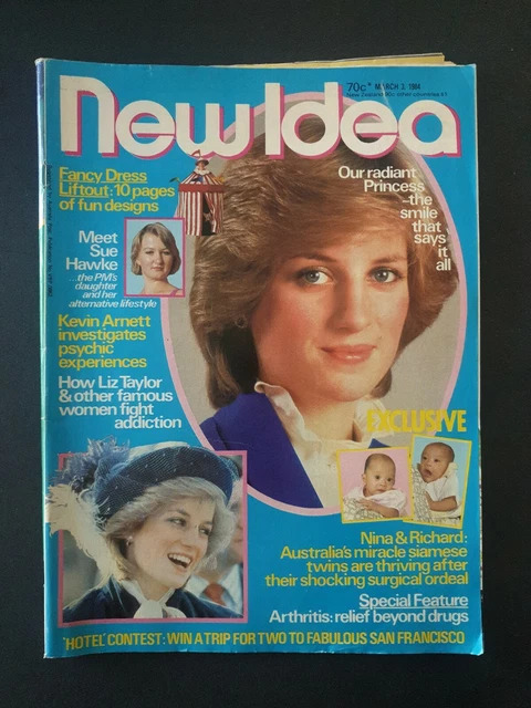NEW IDEA - Vintage Australian Magazine March 3, 1984 PRINCESS DIANA $12 ...