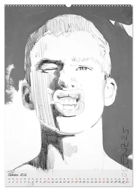 FRANK LORENZ - Zeichnungen (Wandkalender 2026 DIN A2 hoch), CALVENDO ...