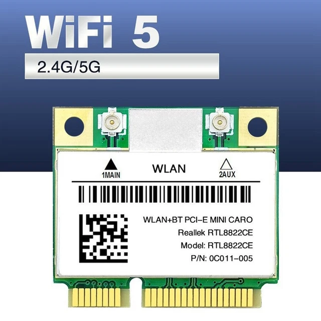 RTL8822CE 1200MBPS 2.4G/5GHZ 802.11AC WiFi Card PCIe Bluetooth 5.1 ...
