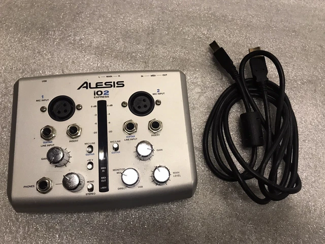 ALESIS IO2 EXPRESS Interface USB Audio Portable Home Studio Recording ...