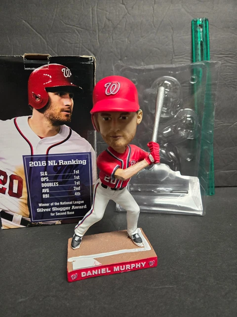 DANIEL MURPHY BOBBLEHEAD Washington Nationals MLB argent slugger SGA ...