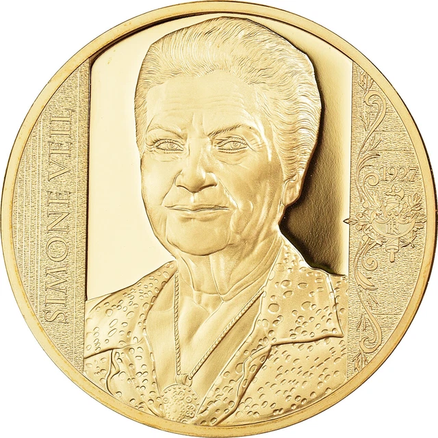 [#387163] FRANCE, MÉDAILLE, Simone Veil, les plus grand français., FDC ...