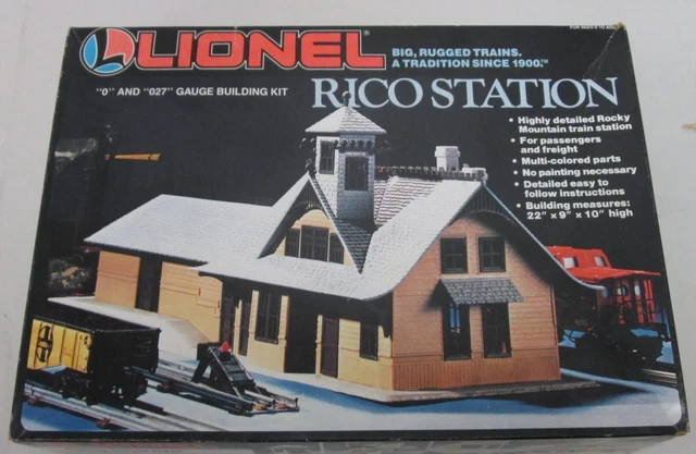 LIONEL 6-62709 O/O27 Scale Rico Station Building Kit LN/Box $64.80 ...
