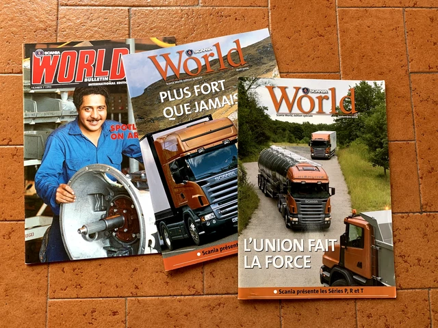 LOT DE TROIS revues Scania Scania World n°7, n°04/04 et n°09/04 EUR 10 ...
