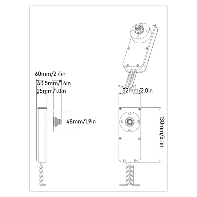 UNDERWATER THRUSTER WIRED Controller Waterproof PWM Wired Cruise Remote ...