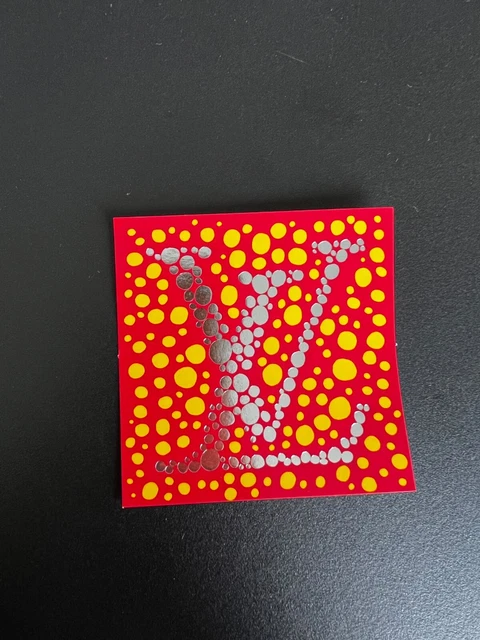 YAYOI KUSAMA X Louis Vuitton Sticker Orange Silver Dots, Limited ...