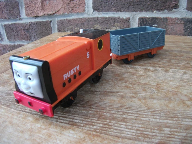 THOMAS THE TANK Engine & Friends Tomy Trackmaster Train - Rusty & Truck ...
