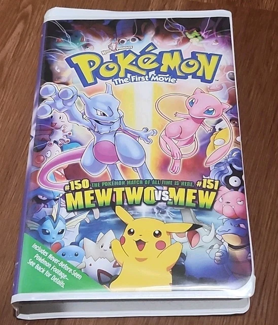 POKÉMON THE FIRST Movie: Mewtwo Strikes Back (VHS, 2000, Clamshell) £13 ...