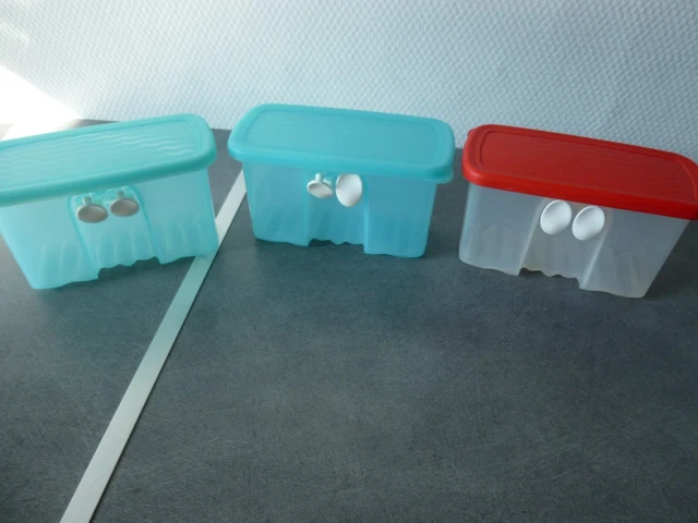 TUPPERWARE LOT 3 BOITES FRIGO VENTILées FRIDGESMART 350 ml 2 clapets ...