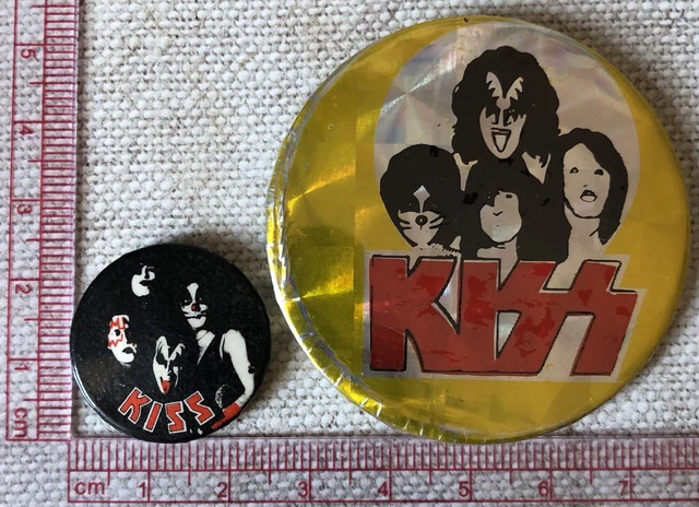 2 X KISS Pin Badges American Rock Band Group Music Gene Simmons £15.00 ...