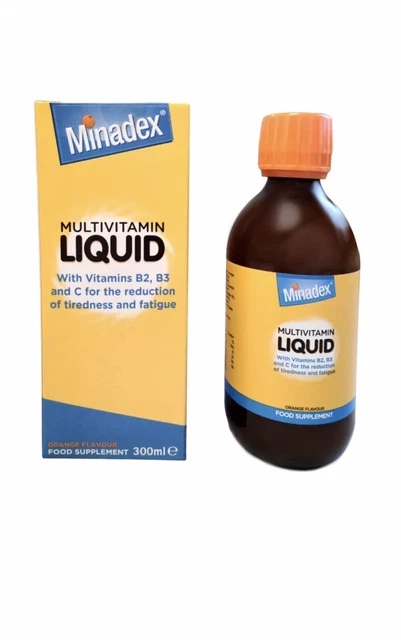 MINADEX MULTIVITAMIN LIQUID 150ml £12.99 - PicClick UK