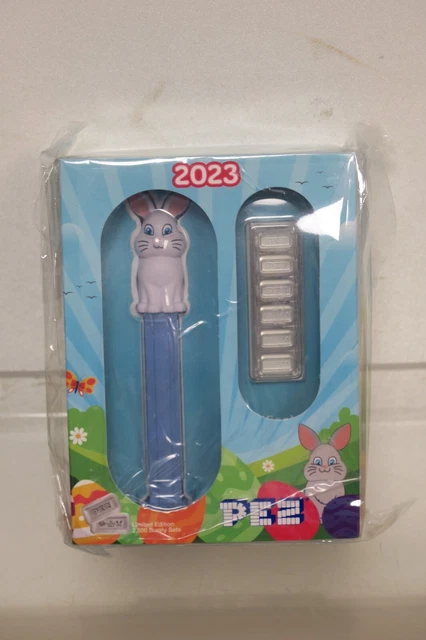 EASTER BUNNY PEZ Dispenser PAMP 5-gm Silver Wafers 6-pc Set 2,500 ...