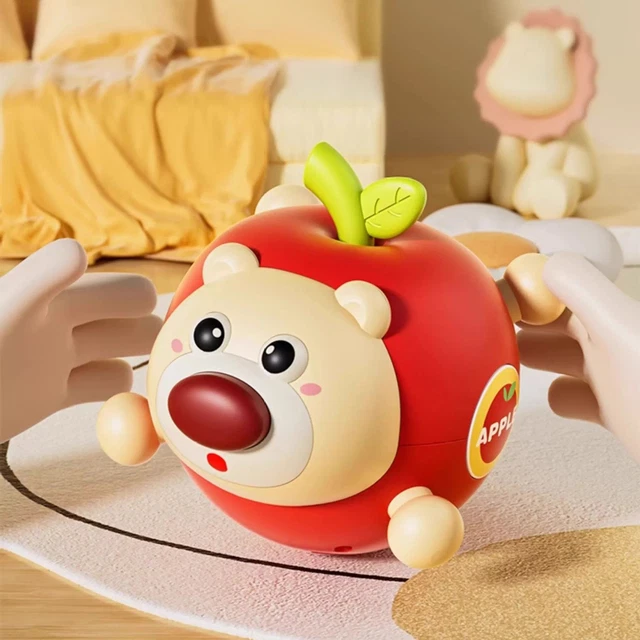 TUMBLER WITH BELL Animal-shaped Teether Fruit Wobbler Toy for ...