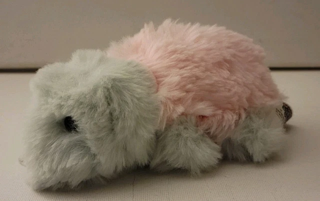 NEW WORLD’S SOFTEST Plush 10” Pink Grey Turtle Teddy Bear Tags ...