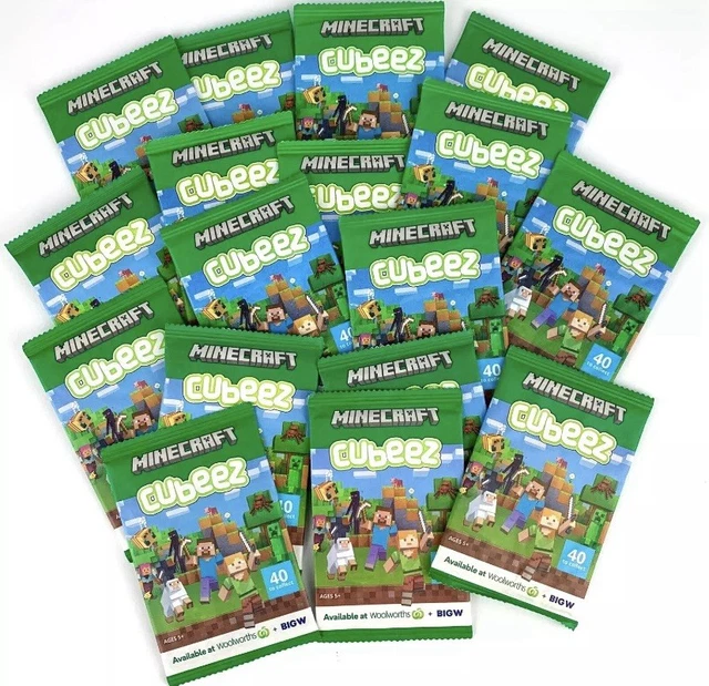 100X UNOPENED MINECRAFT Cubeez Packs - 2025 Woolworths $100.00 ...