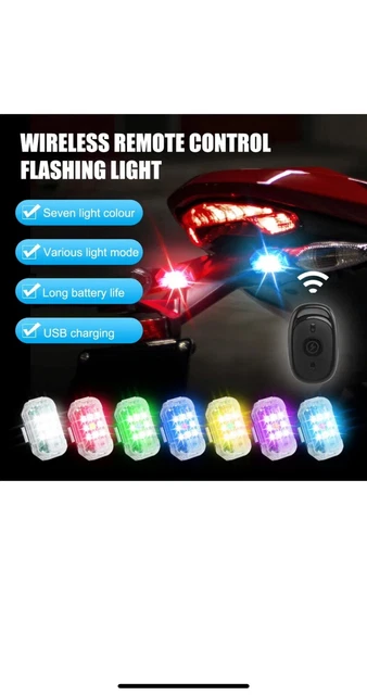 UK LED FLASHING Light For Car Bike Wireless And Remote Controlled £6.99 ...