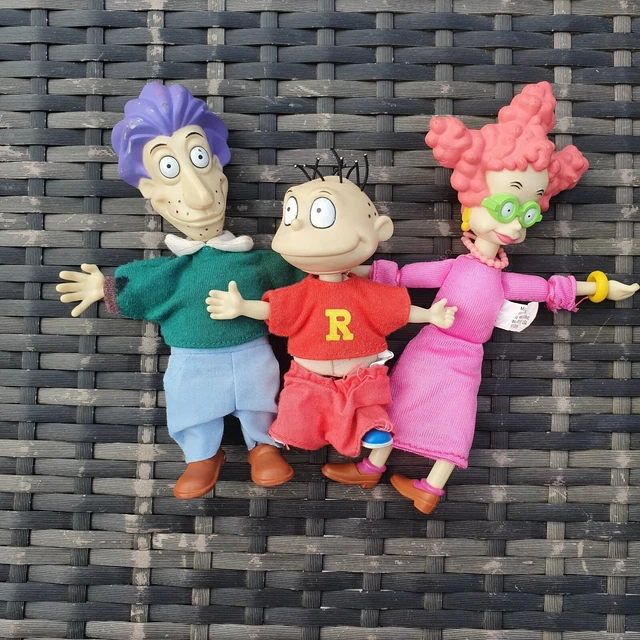 1998 MATTEL RUGRATS - Pickles Family (Didi, Stu, Tommy) Soft Toy Doll ...