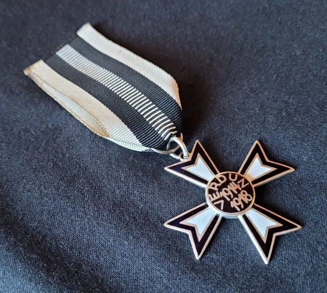 MÉDAILLE CROIX DE Verdun 1914-1918 émail Empire Allemand WW1 German ...